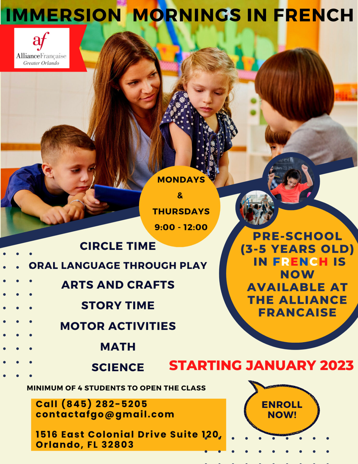 New Preschool Programm in French Immersion - AFGO