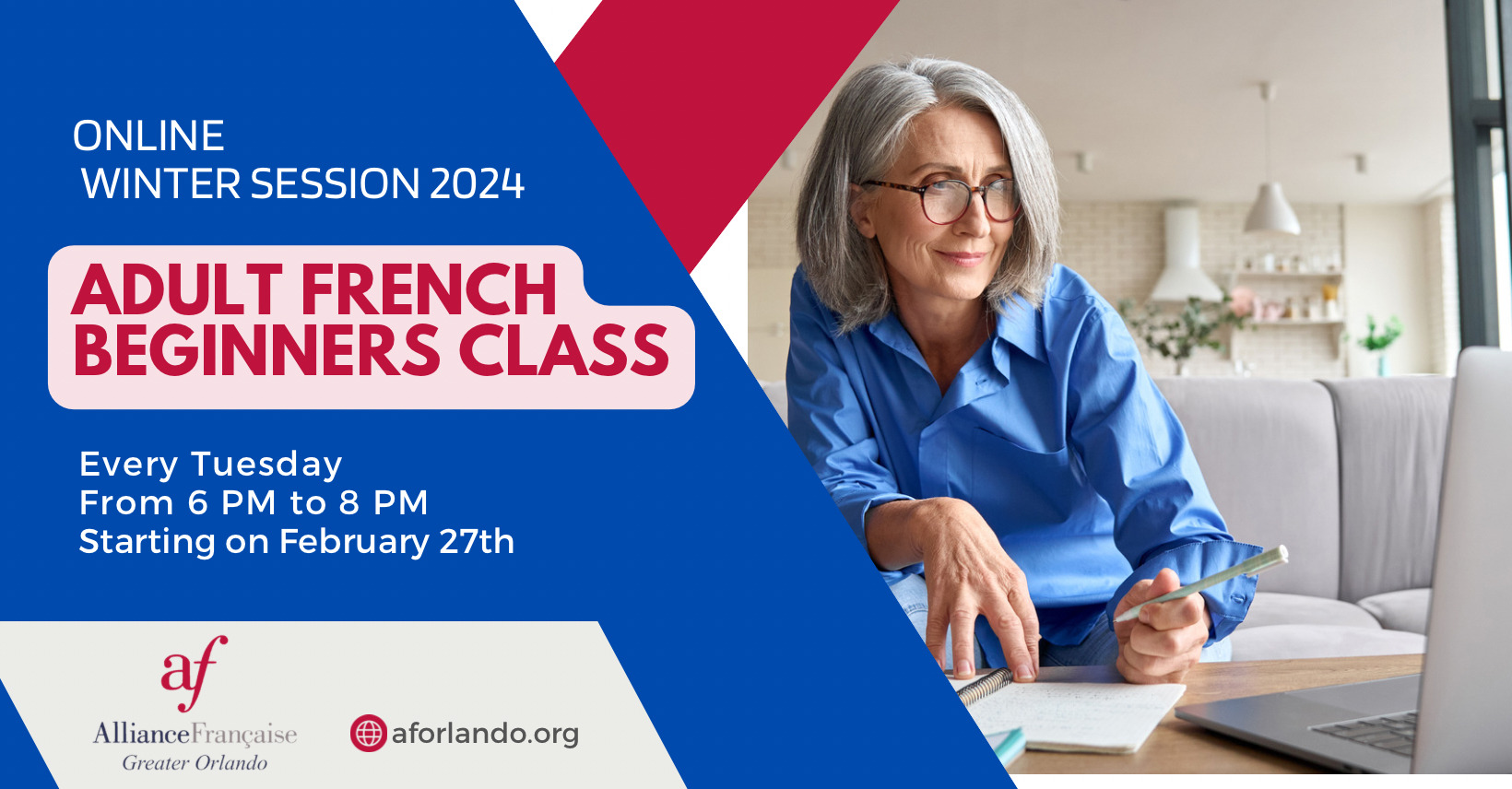 Begin Your French Journey: New Online Adult Beginner Classes Every Tuesday! - AFGO