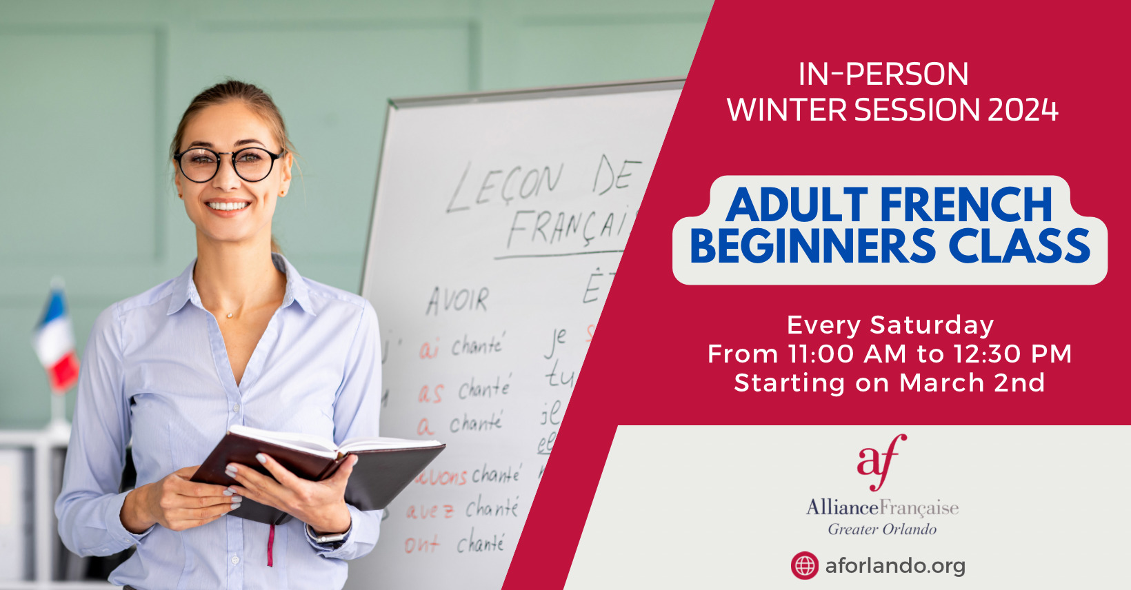 Exciting News: New In-Person French Class Every Saturday! - AFGO