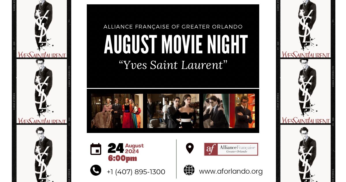 August Movie Night - « Yves Saint Laurent » - AFGO