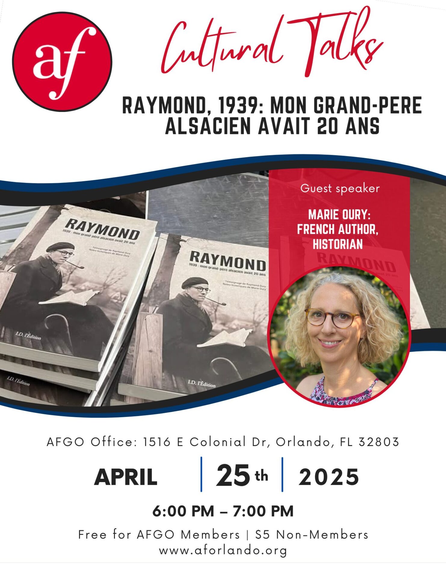 Cultural Talks April - Raymond, 1939: Mon Grand-Père Alsacien Avait 20 ...